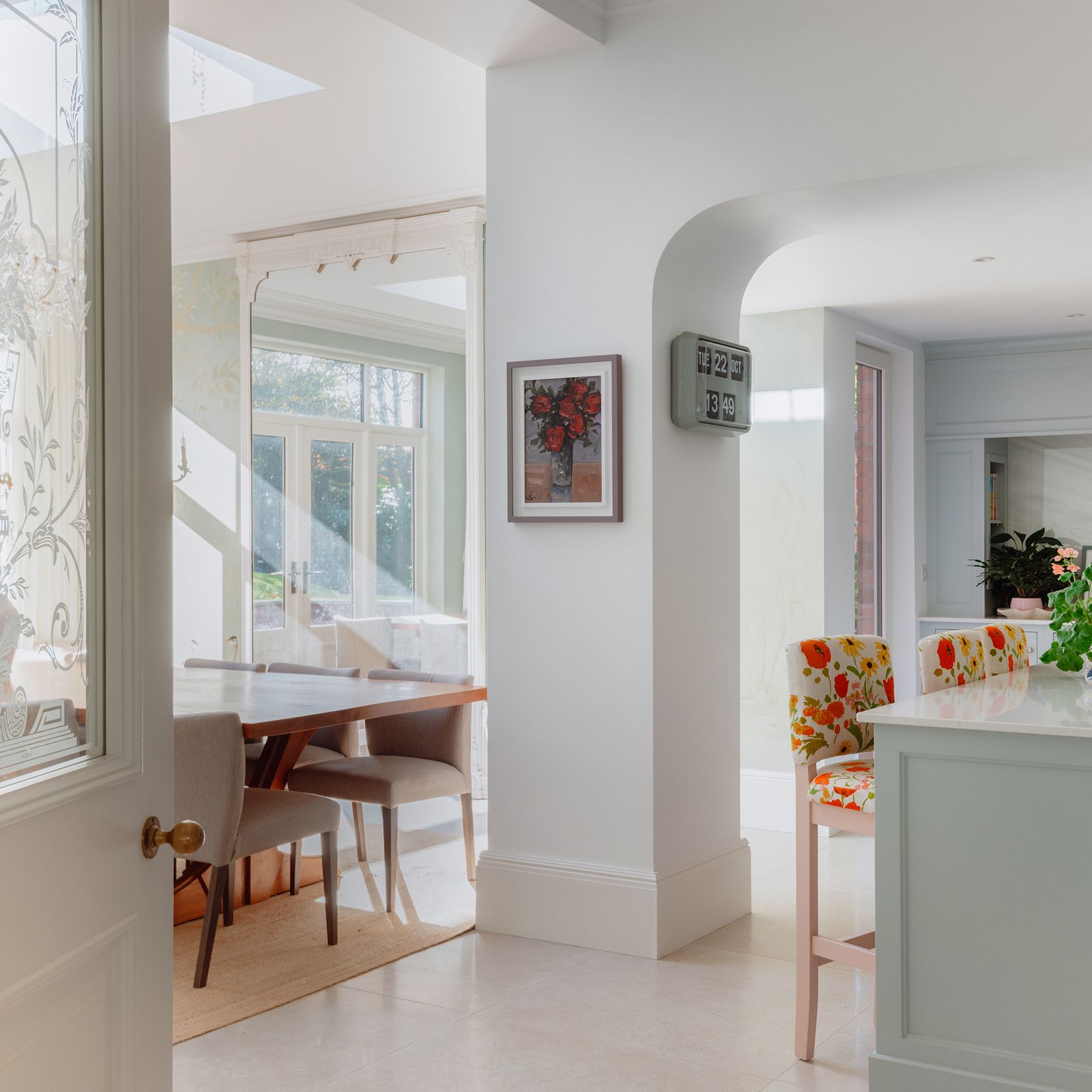 A Victorian home decorated in a kaleidoscope of patterns and colours ...