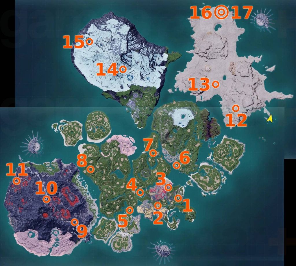 All Palworld Legendary Schematics and their locations | GamesRadar+