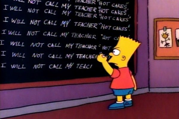 Is Bart Simpson Psychic? 10 Of The Most Oddly Prophetic Blackboard Gags ...