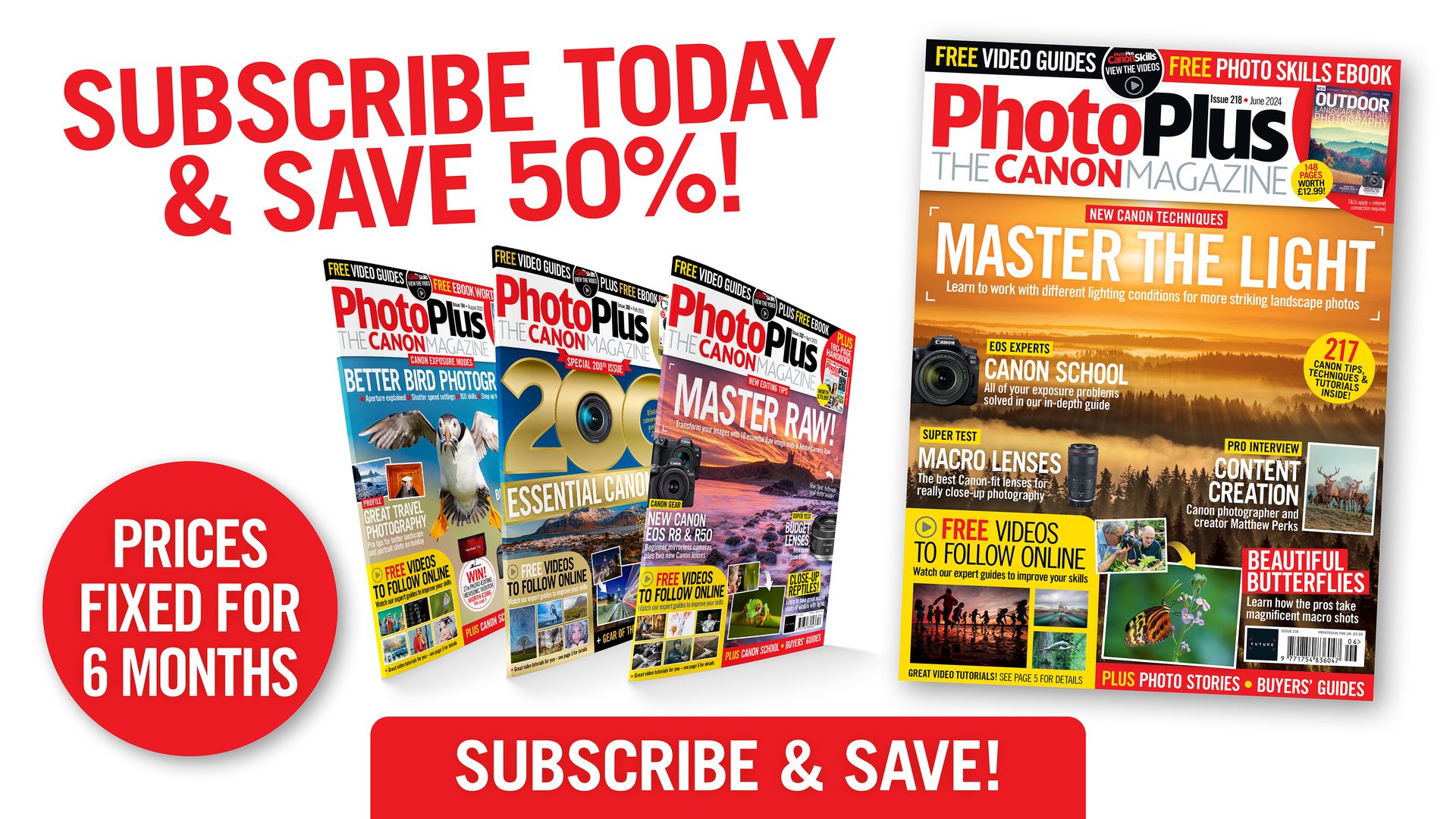 New PhotoPlus: The Canon Magazine June issue 218 – Big half-price sale ...