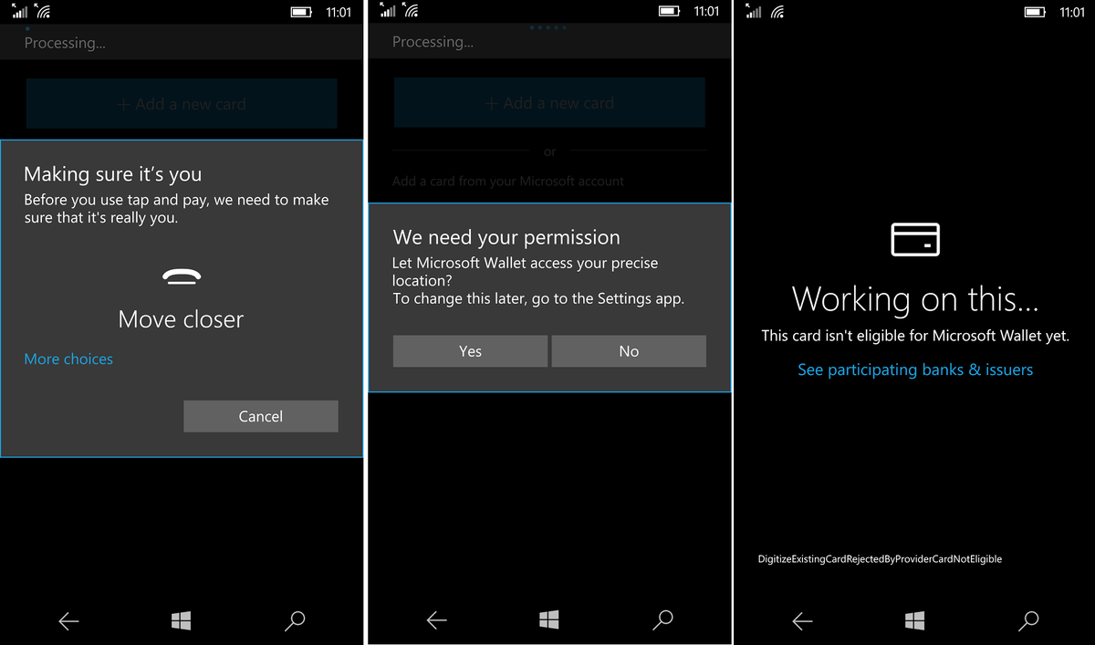NFC Tap to Pay is coming to Windows 10 Mobile with Microsoft Wallet 2.0 ...