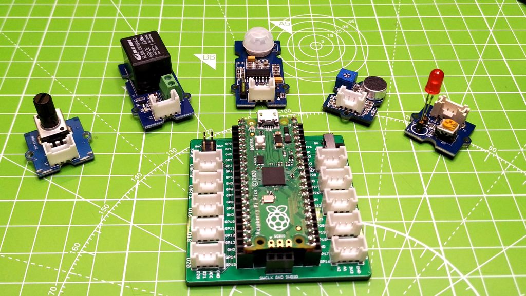 Seeed Grove Shield for Raspberry Pi Pico Review: Electronics as simple ...