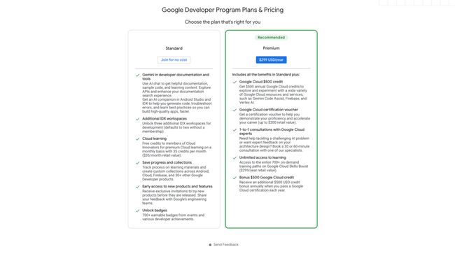 Google adds 'premium' tier to its Developer Program costing $299 per ...
