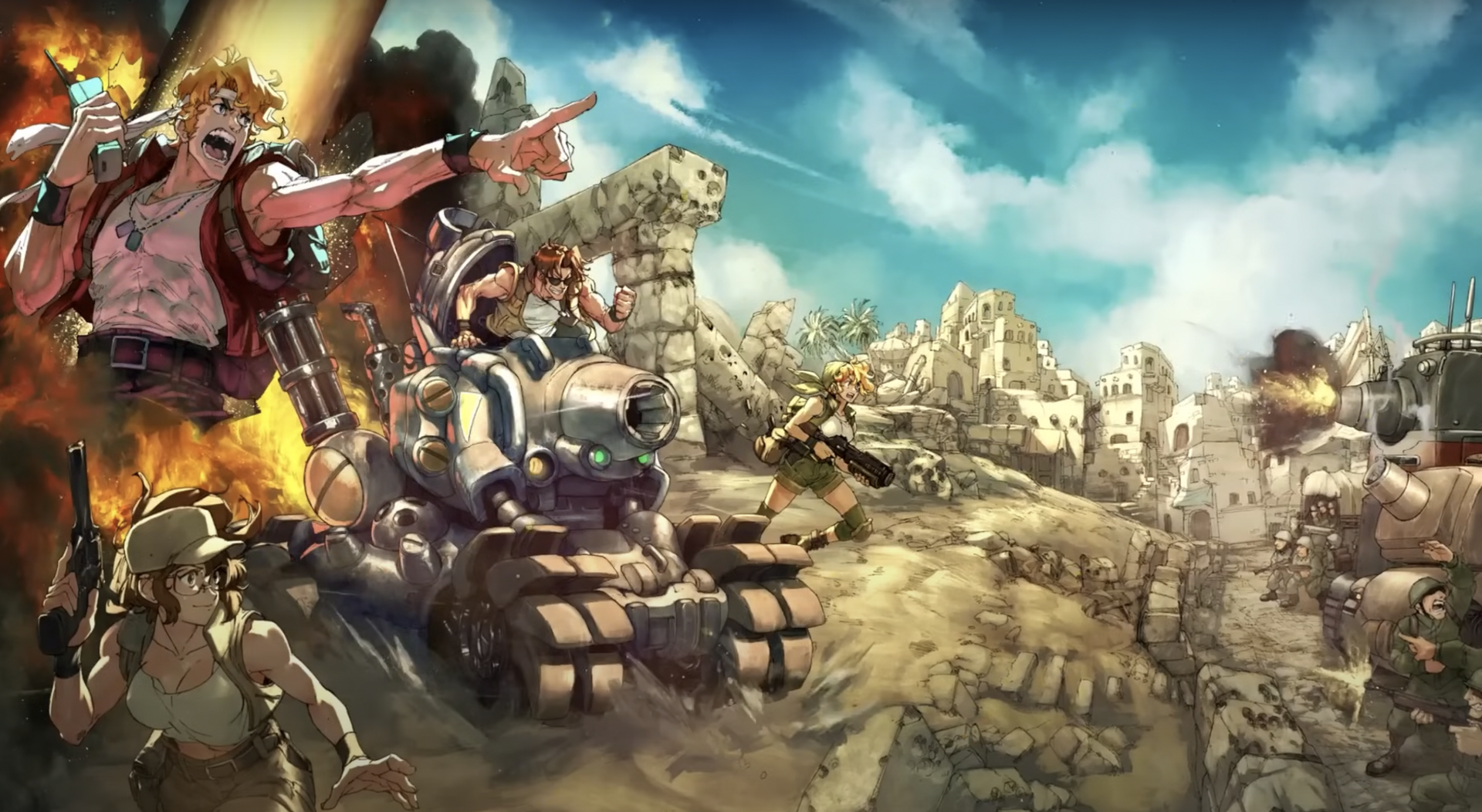 Gorgeous new tactical RPG based on 28-year-old run and gun arcade game ...