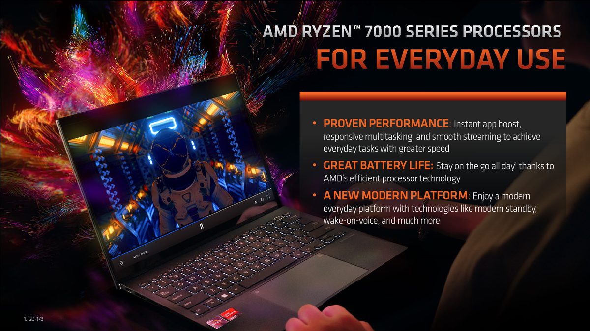 AMD Zen 4-Based Laptops Feature New Orange Ryzen Stickers | Tom's Hardware