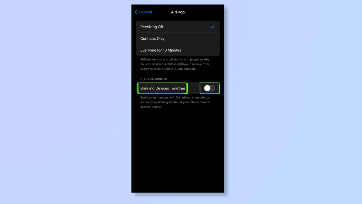 How to disable NameDrop on iPhone | Tom's Guide