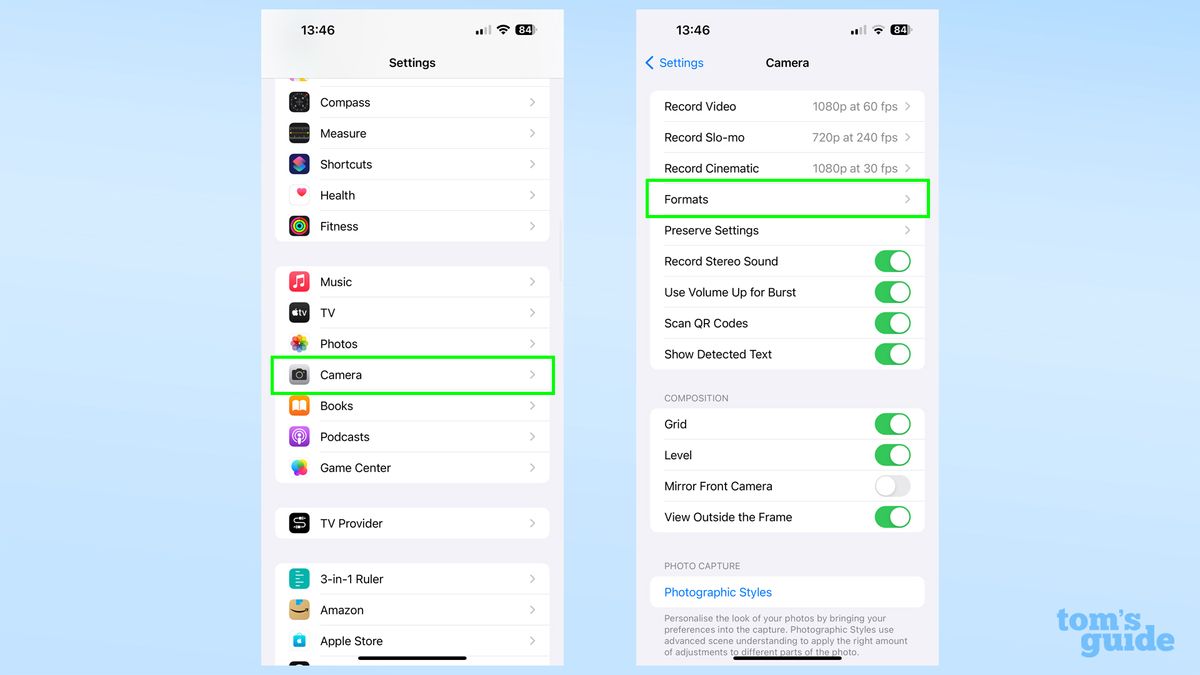 How to enable HEIF Max/JPEG Max photos on iPhone | Tom's Guide
