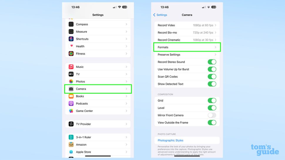 How to enable HEIF Max/JPEG Max photos on iPhone | Tom's Guide