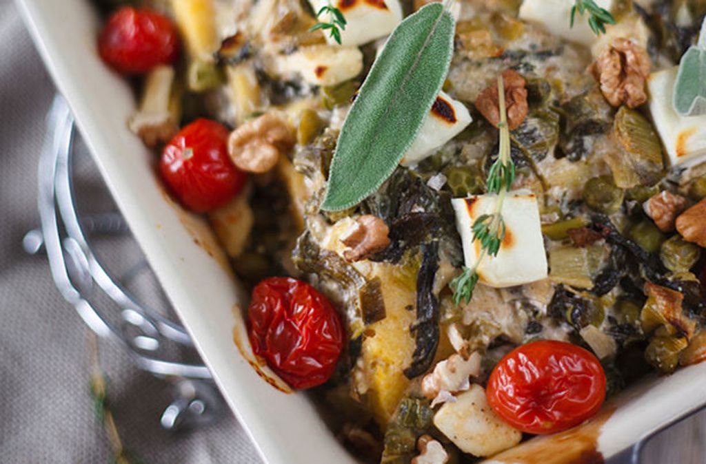 Baked vegetable polenta | Italian Recipes | GoodtoKnow