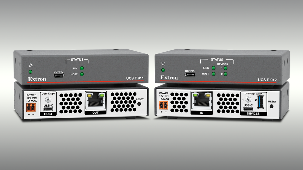 Extron Latest Twisted Pair USB 5Gbps Extenders Designed for Cameras ...