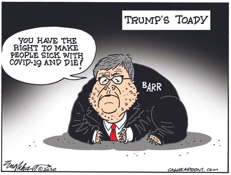 5 scathingly funny cartoons about Bill Barr's destructive DOJ reign ...
