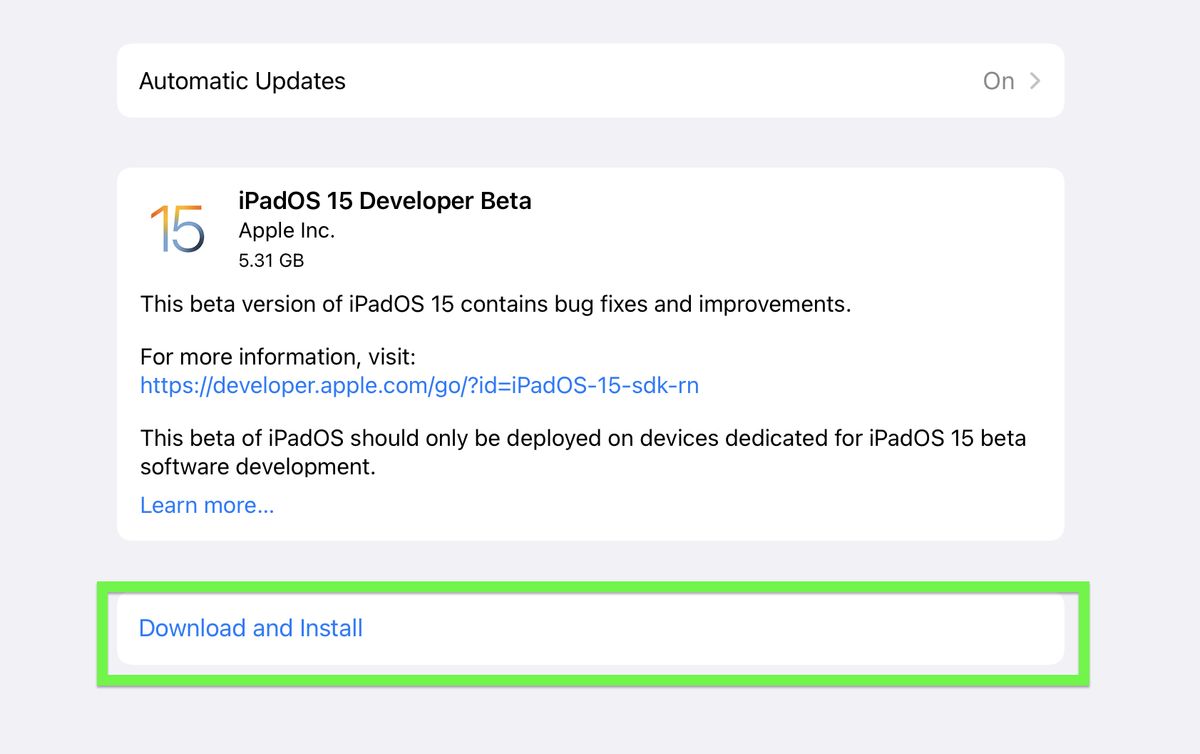 iPadOS 15 developer beta — how to download right now | Tom's Guide