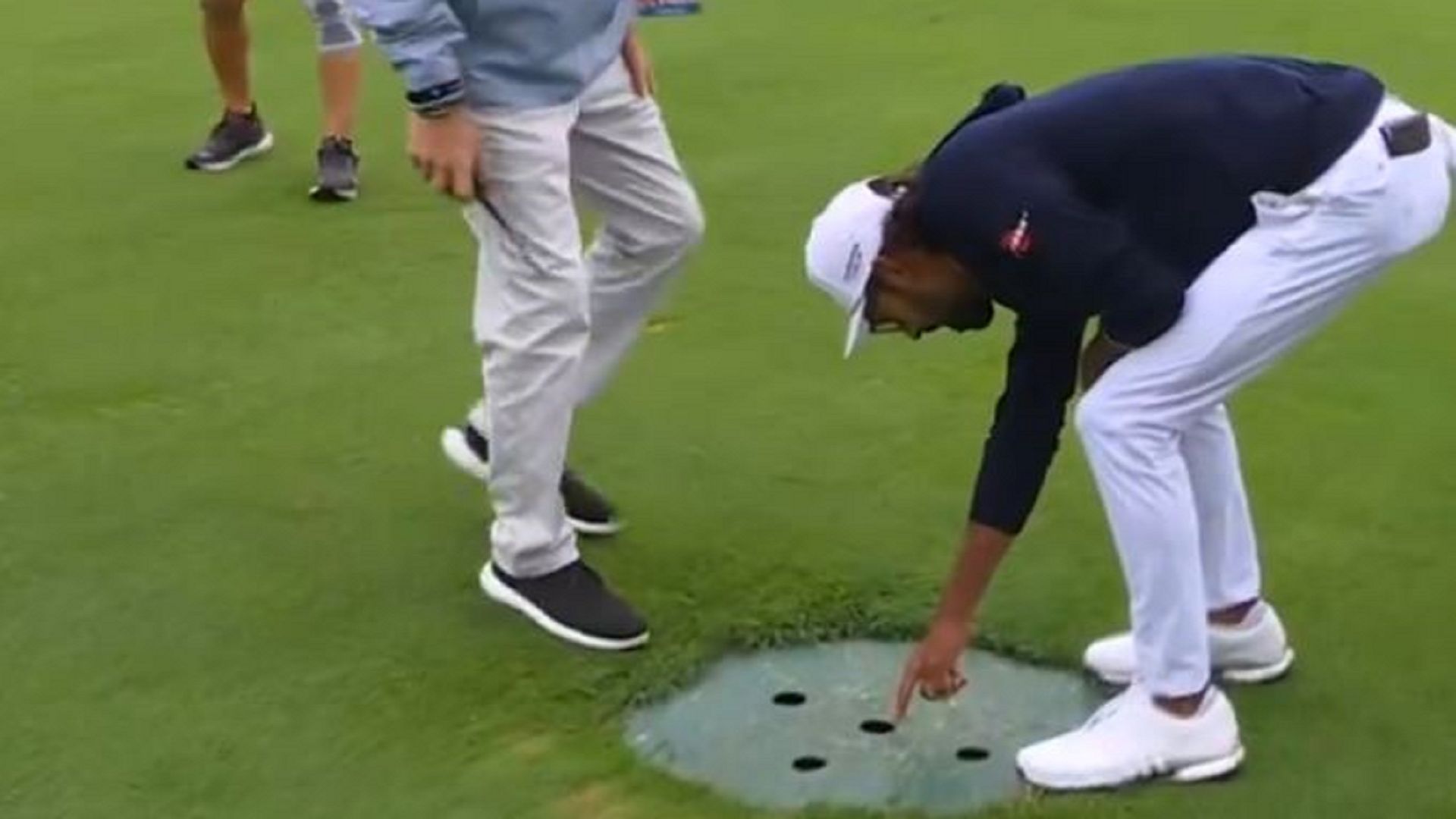 Watch Akshay Bhatia's Ball Disappear Down The Drain | Golf Monthly