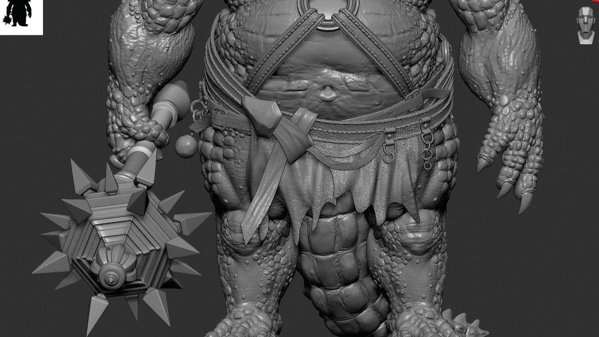 How to sculpt a reptilian creature using ZBrush, Maya and Substance 3D ...
