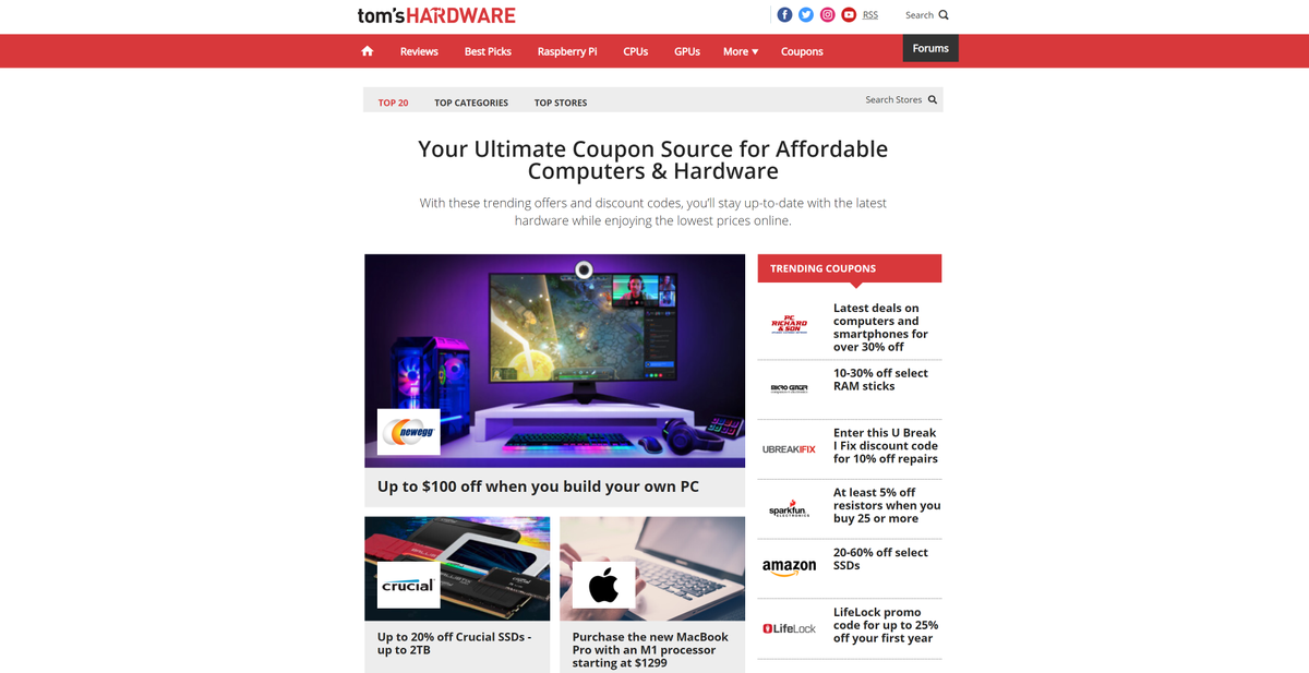 Introducing Tom’s Hardware Coupons: Top Tech Discount Codes | Tom's ...