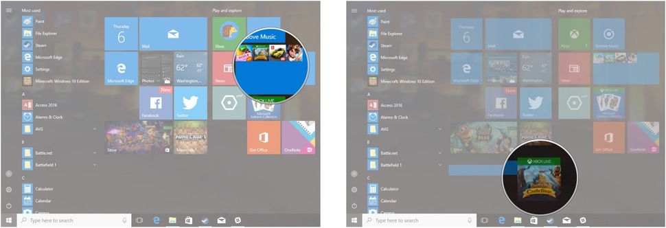 How to create live folders, hide the Start menu app list in Windows 10 Creators Update | Windows ...