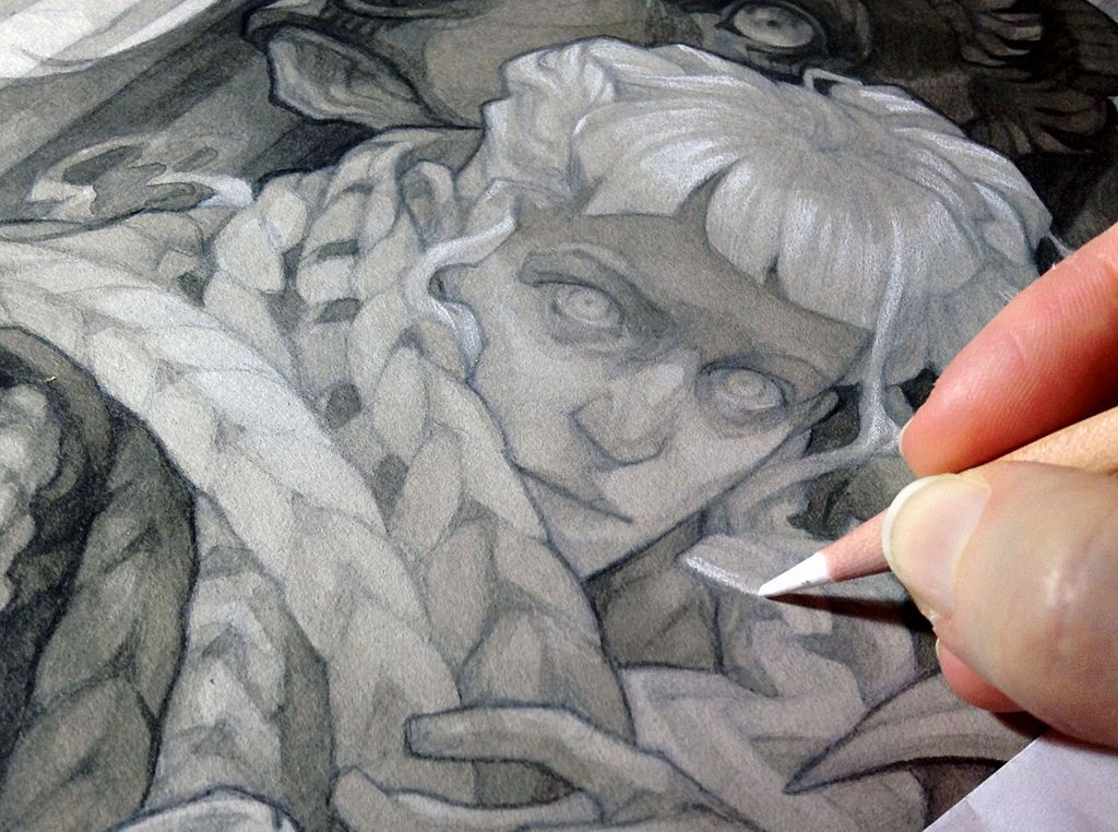Add digital colours to pencil drawings | Creative Bloq