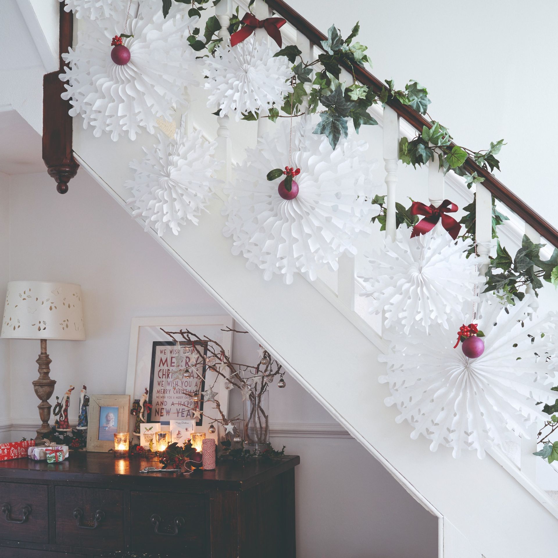Christmas hallway decorating ideas to greet your guests with | Ideal Home