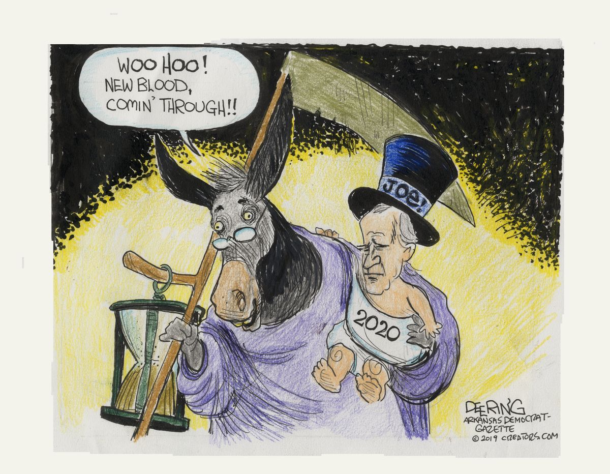 Political Cartoon U.S. Democrats Joe Biden 2020 | The Week