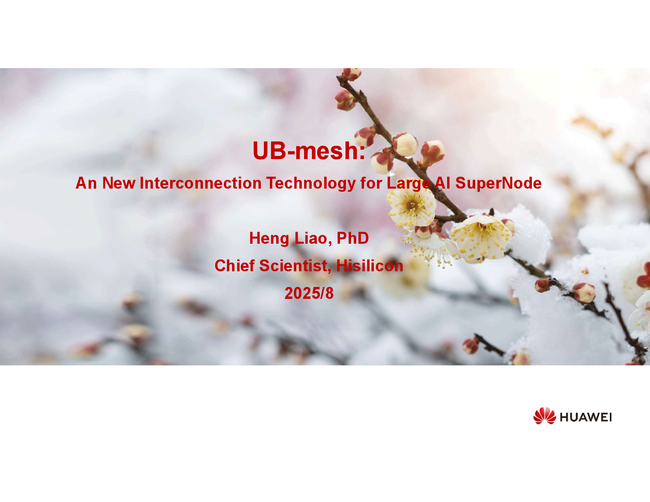 Huawei to open-source its UB-Mesh data center-scale interconnect soon ...