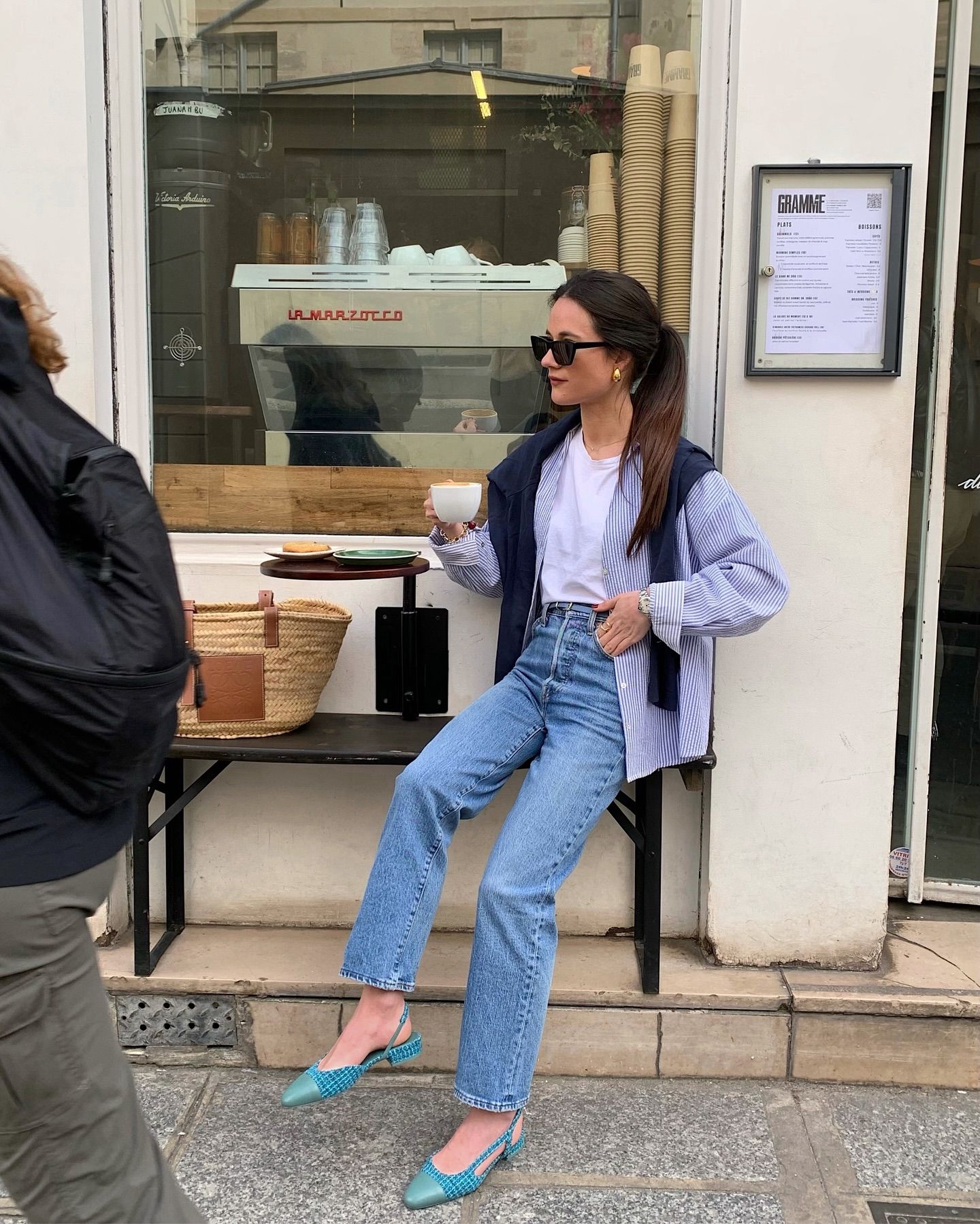 The Classic Shirt Parisians Wear With Jeans, Skirts, and Trousers | Who ...