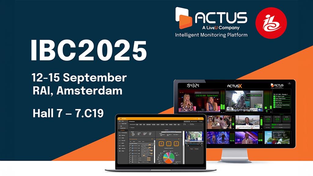 Actus Digital to Show Actus X Intelligent Monitoring With AI at IBC2025 | TV Tech