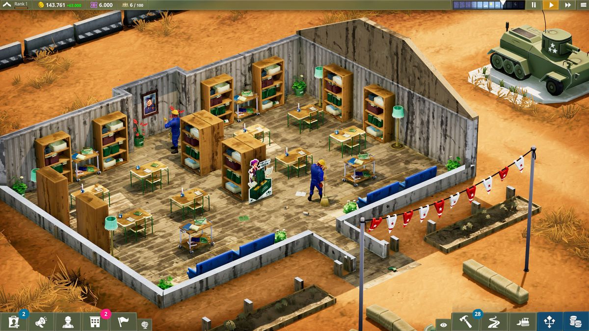 This military base-building sim has all of the soldiers and none of the ...