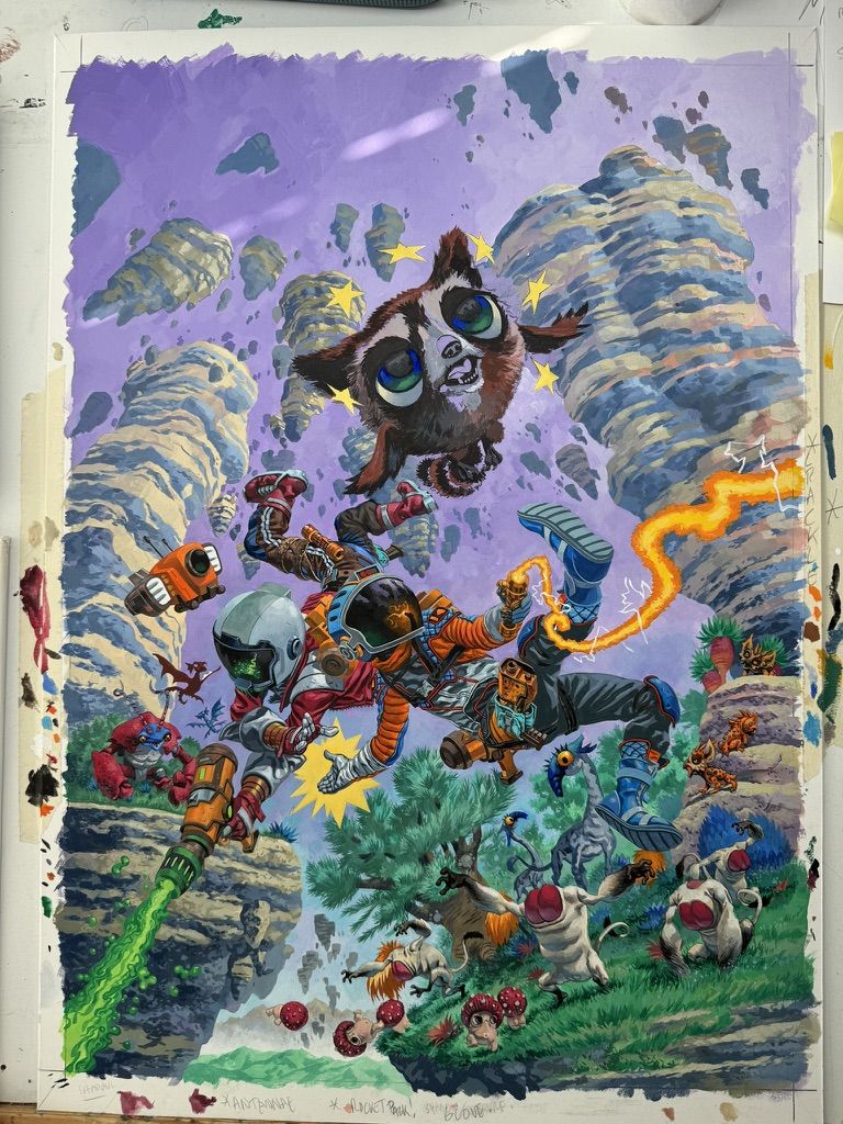 How to plan and paint vibrant video game poster art: Duncan Fegredo ...