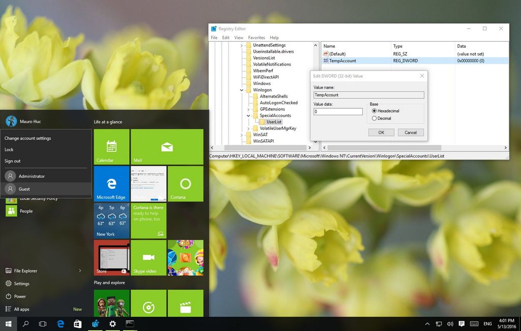 How to hide specific user accounts from the sign-in screen on Windows ...