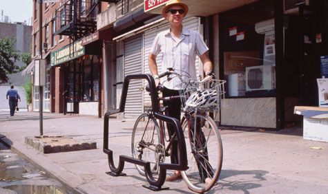 David Byrne bike racks, NYC | Wallpaper*