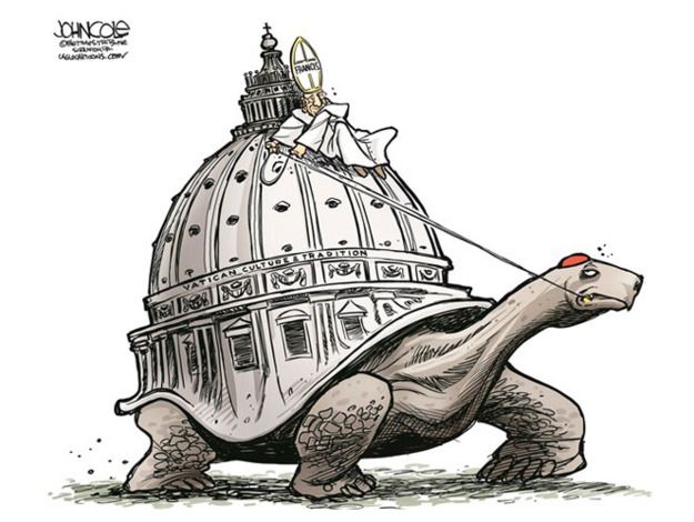 Editorial cartoon Pope Vatican change | The Week