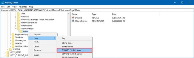 How to disable Microsoft Edge InPrivate browsing on Windows 10 ...