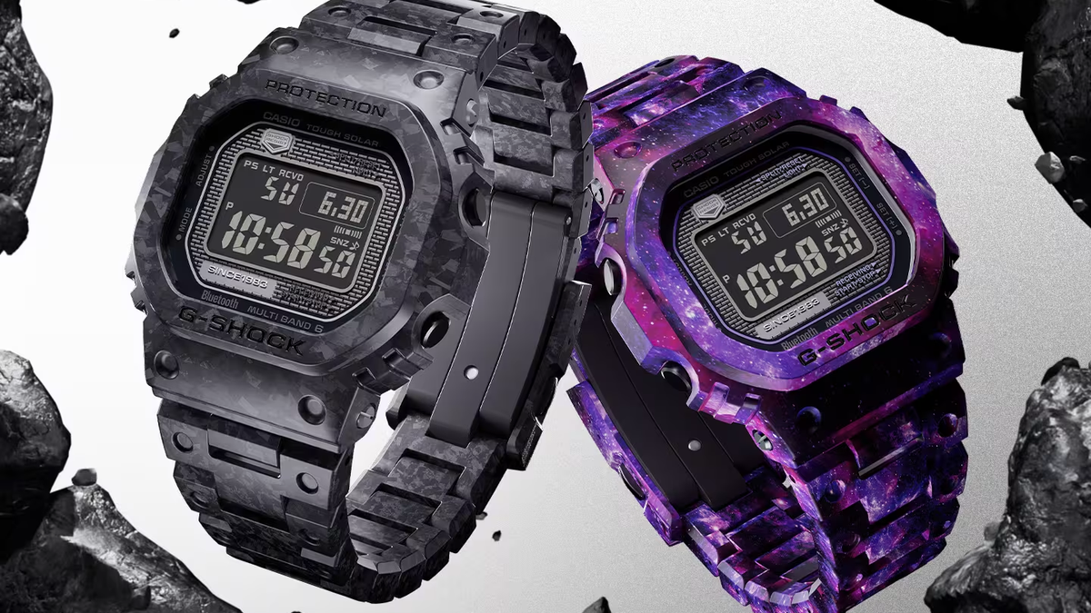 Casio unveils full carbon G-Shock watch sparkling with powdered opal ...