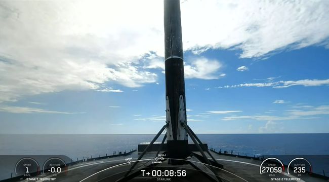 Spacex Launches 53 Starlink Satellites Lands Falcon 9 On Droneship Space