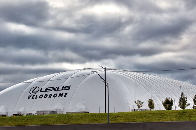 Amazing new inflatable velodrome opens for business at the end of ...