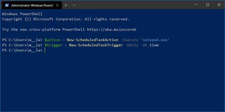 How to create scheduled tasks with PowerShell on Windows 10 | Windows ...