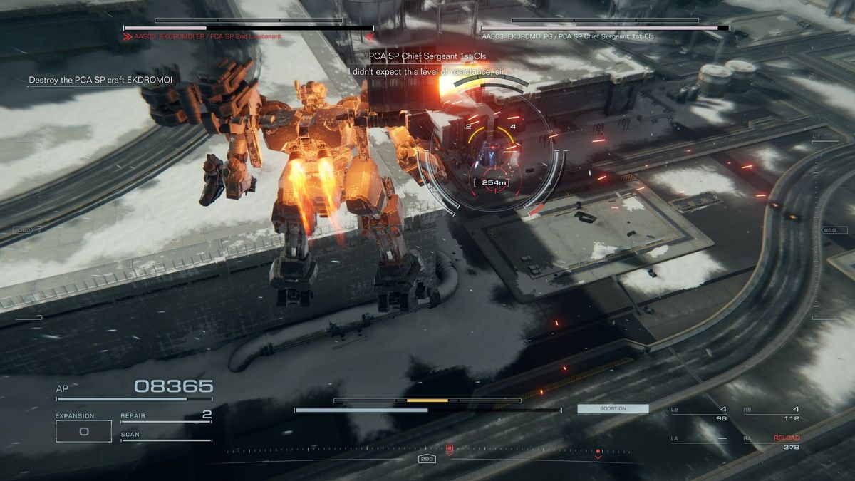 Armored Core 6: How to beat the EKDROMOI PCA SP craft boss | Windows ...