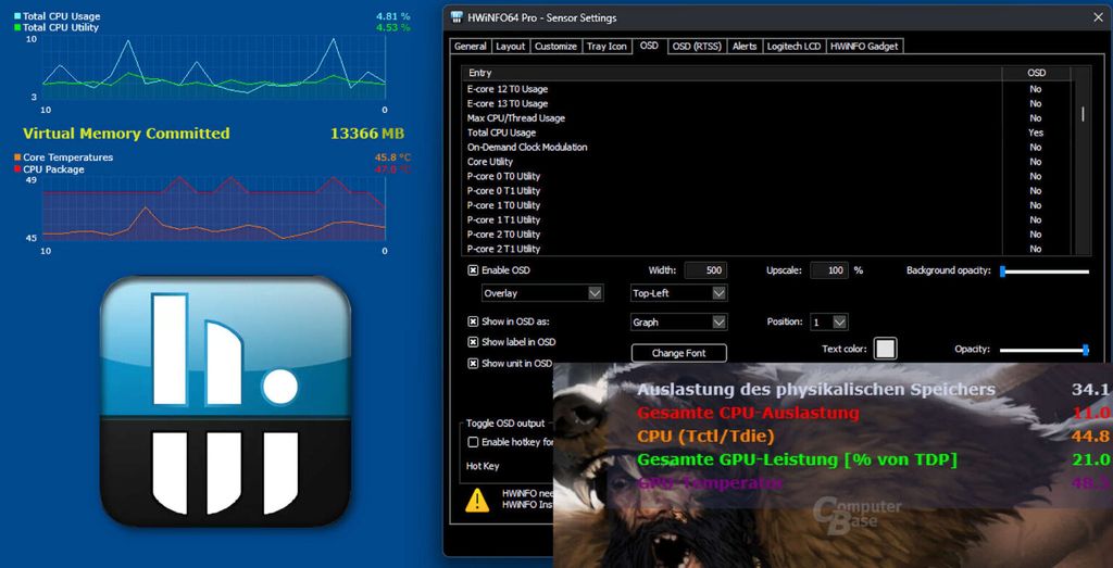 Popular PC monitoring tool HWInfo64 can now show FPS and more with ...