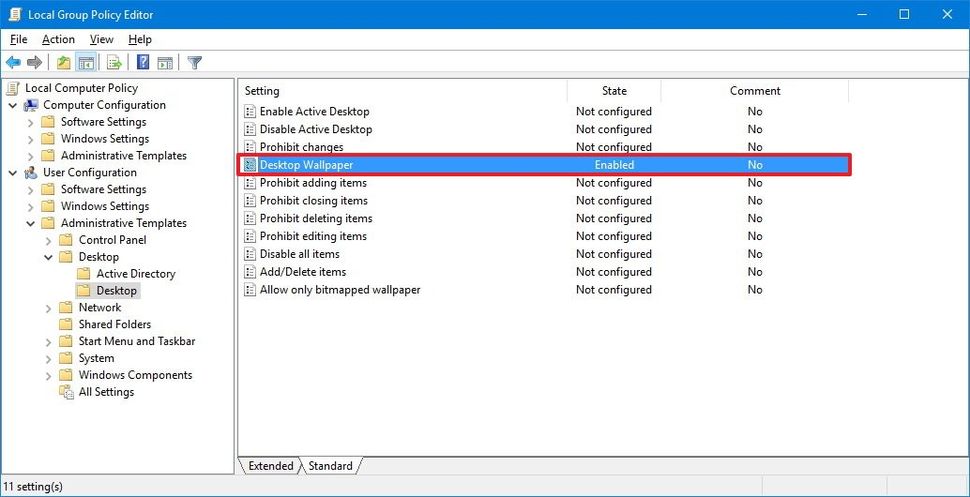 How to stop people from changing your Windows 10 desktop wallpaper ...