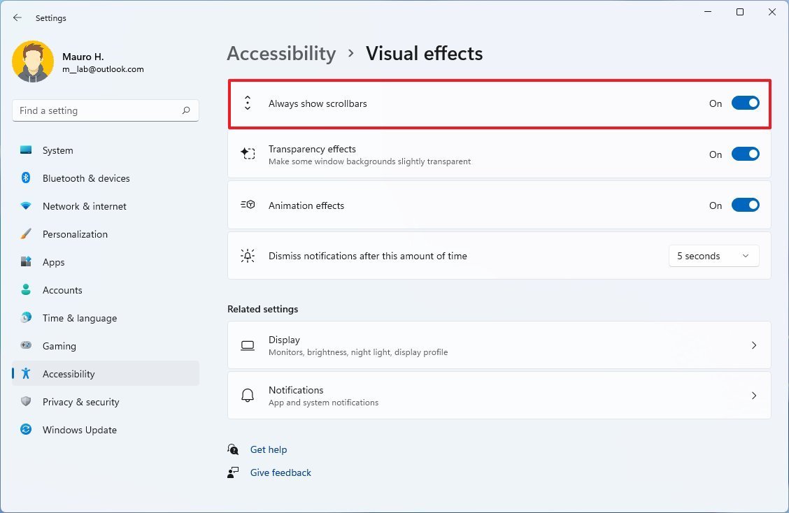 How to always show scrollbars on Windows 11 | Windows Central