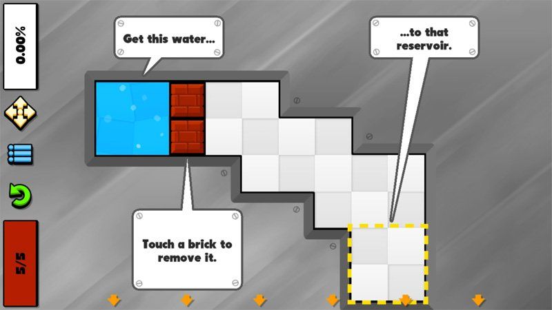 Briquid Mini, a watery Windows Phone puzzle game to give you fits ...