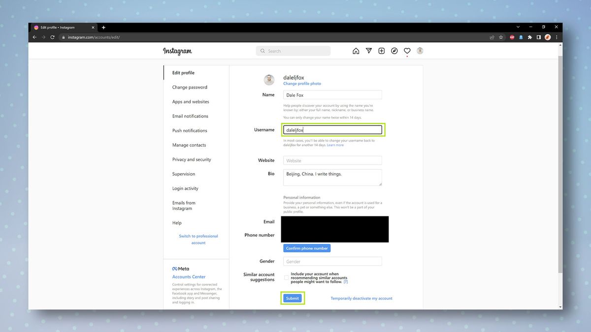 How to change your username on Instagram | Tom's Guide