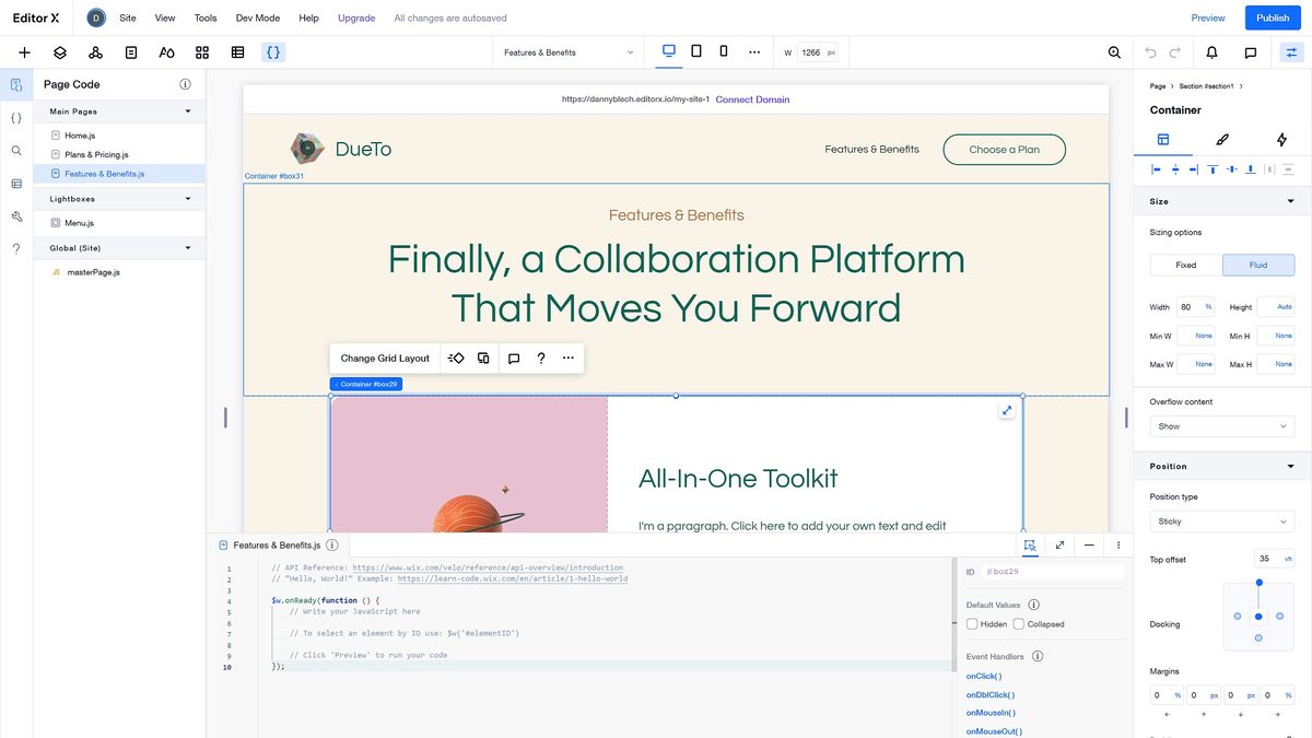 Editor X website builder review | ITPro