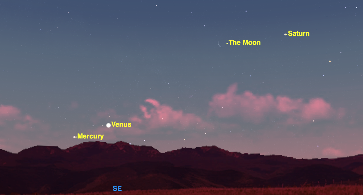 Crescent Moon Joins Predawn 'Planet Parade' Thursday | Space