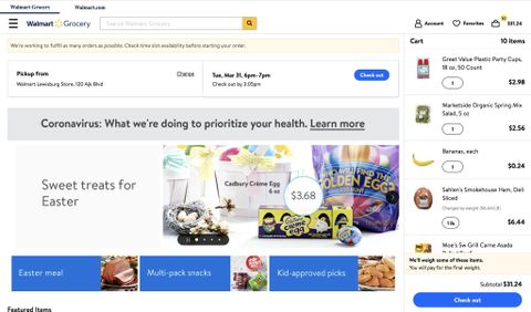 How to order order groceries from Walmart online for pickup or delivery ...