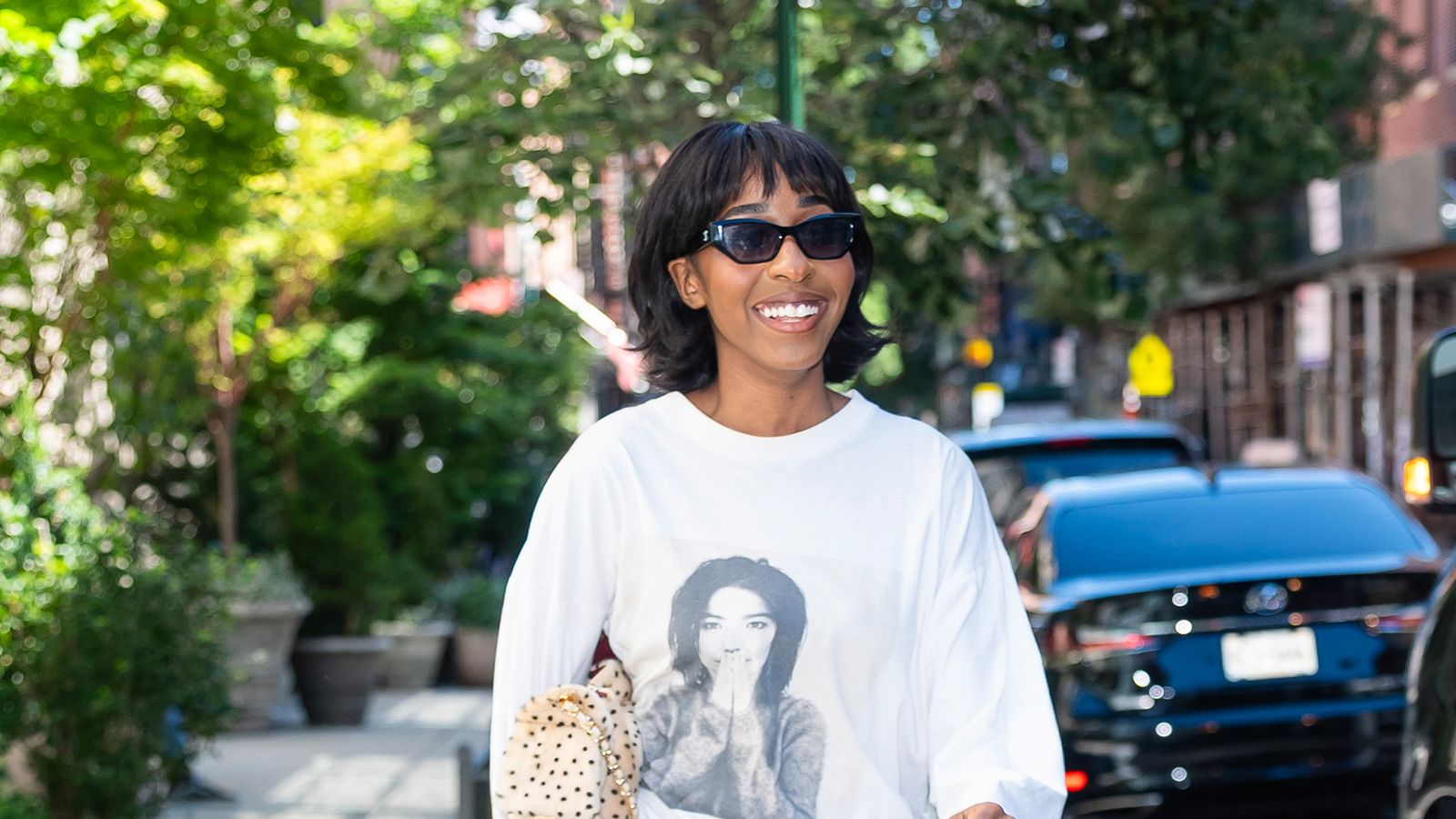 Ayo Edebiri Just Made a Graphic Tee Look Way More Chic | Who What Wear