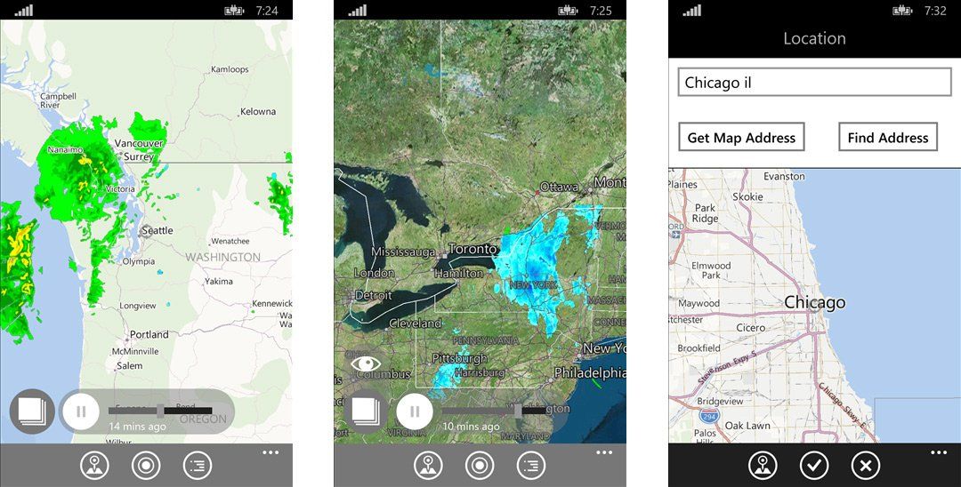 NOAA Hi-Def Radar is a new and powerful weather app on Windows Phone ...