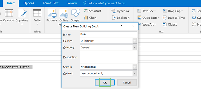 How to Set Up Canned Replies Using Quick Parts in Outlook | Laptop Mag