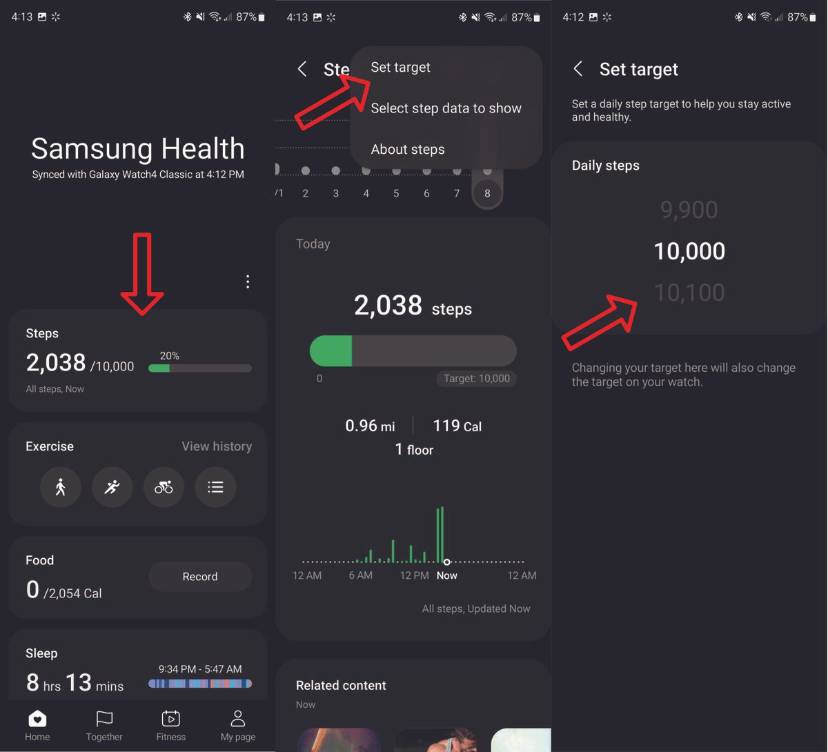 How to set target goals on the Samsung Galaxy Watch 4 | Android Central
