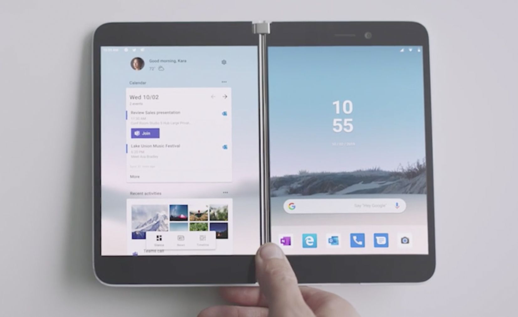 Microsoft Surface Duo caught on video — see it in action now | Tom's Guide